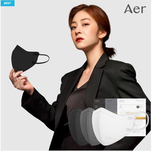 Jual AER KF94 ADVANCED Korea Masker 4ply Premium [1 Lembar] - Black, S ...