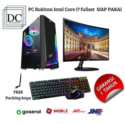 Jual PC GAMING CORE I7 RAM 16 GB SSD 240 GB WITH LED 24 IN SAMSUNG ...