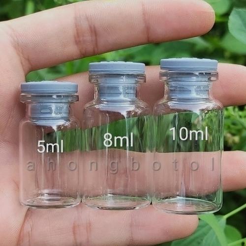 Jual botol kaca vial 5ml 10ml 20ml karet - 5ml - Kota Depok - AHONG ...