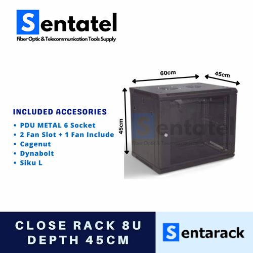 Jual Close Rack 8U / Rack Server 8U Depth 45 cm - Jakarta Utara ...