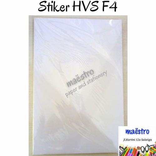 Jual Kertas Stiker Hvs F4 / Kertas Stiker Doff / Kertas Stiker Matte F4 ...