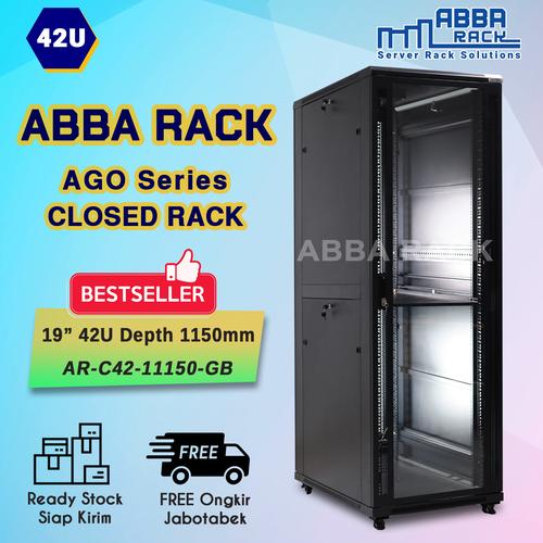 Jual ABBA RACK AGO Series 19" Closed Rack 42U depth 1150mm, Black ...