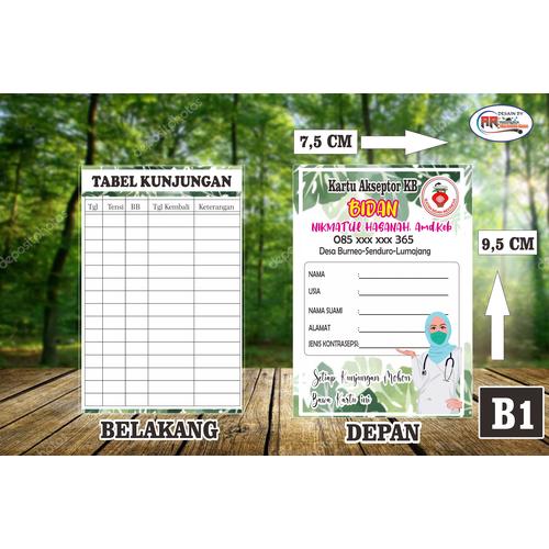 Jual NEW MODEL Kartu Akseptor KB - Kartu KB - Kartu KB 2 sisi - Kartu ...