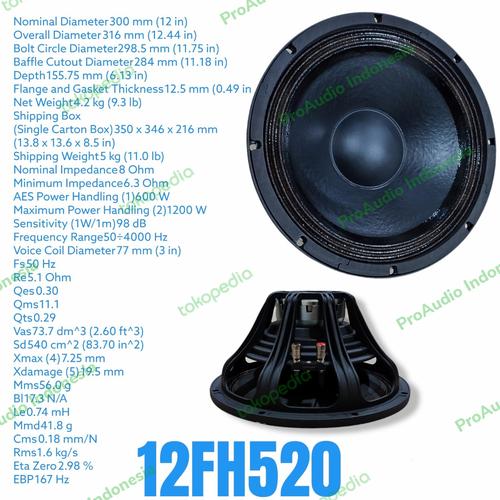 Jual Speaker BMA 12 Inch | 12FH520 - Kota Surabaya - ProAudio Indonesia ...