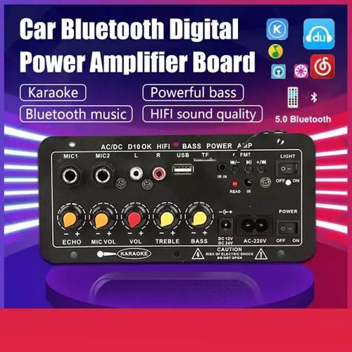 Jual Kit Audio Amplifier Stereo HIFI Bass Board 2 Mic Subwoofer AC / DC ...