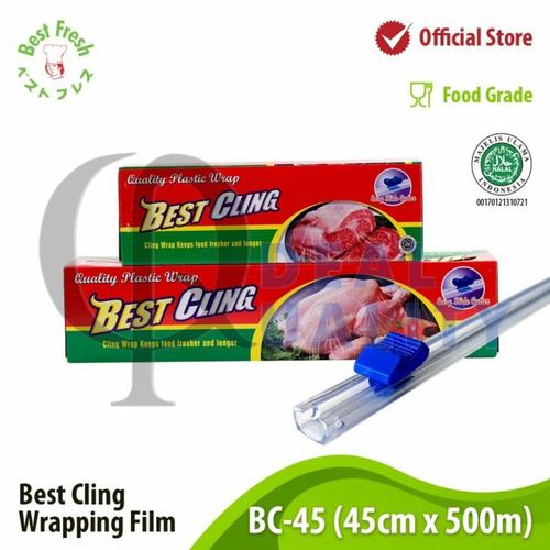 Promo Best Cling Wrapping Film 45 cm x 500 m BC 45 - BC 45x500 + DUS ...