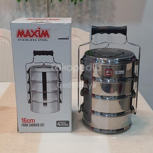 Jual Rantang stainless steel maspion / maxim ukuran 16 cm x 4 tingkat ...
