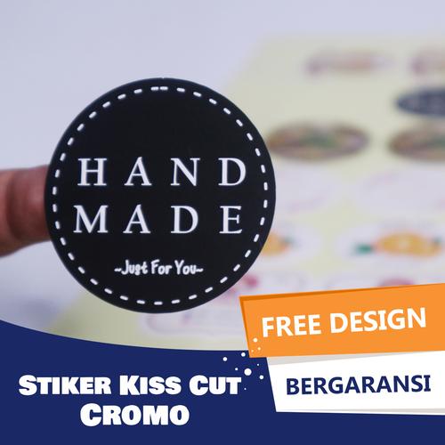 Jual Cetak Stiker Sticker Custom Label Nama Olshop Kemasan Pola Kiss ...