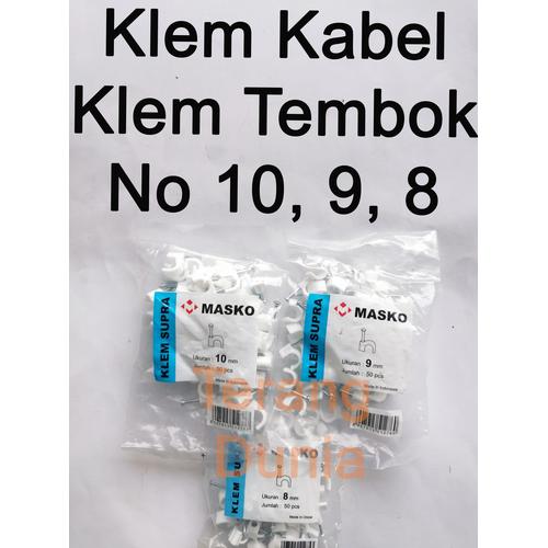 Jual Klem Kabel Listrik Paku Beton No 10 No 9 No 8 Klem Paku Beton - 8 ...