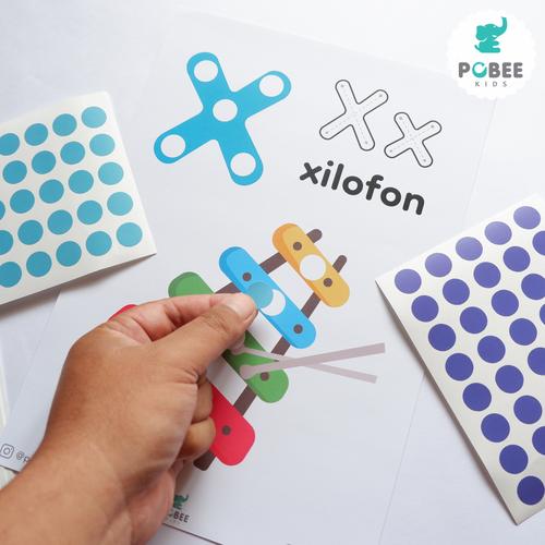 Promo Dot Sticker Alphabet - Media belajar membaca dan menulis - Kab ...