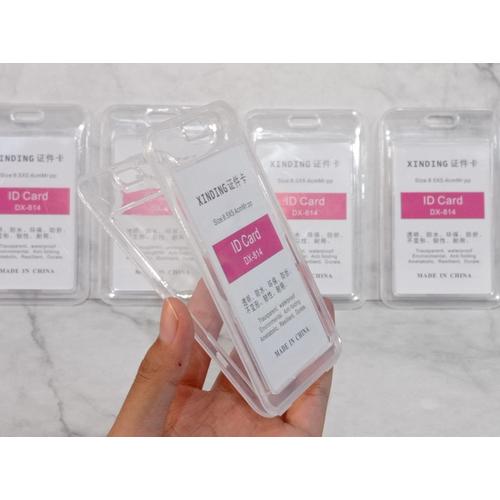 Jual TEMPAT IDCARD BENING BUKA TUTUP/NAMETAG ACRYLIC/ID CARD HOLDER ...