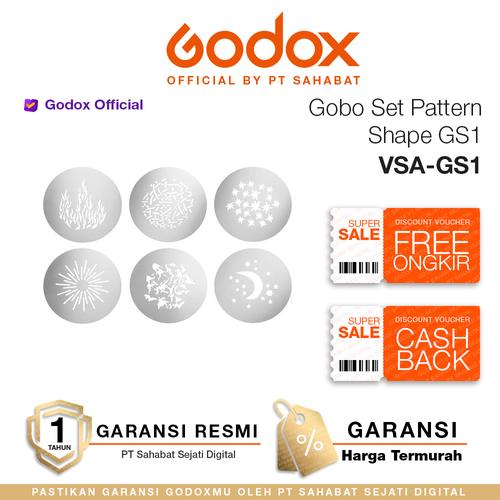 Jual Godox Gobo Set Pattern & Shape GS1 for VSA Spotlight Attachment ...
