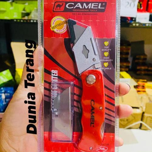 Jual Pisau Cutter Gipsum CAMEL Cuter HeavyDuty Cutter Karpet Gypsum ...