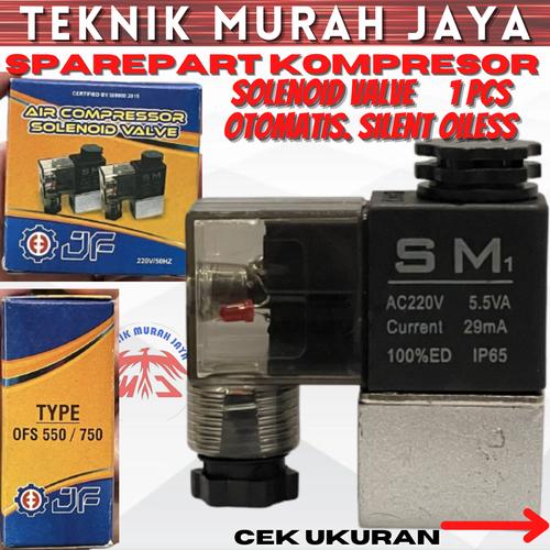 Jual Otomatis solenoid kompresor oiless sparepart katup compressor ...