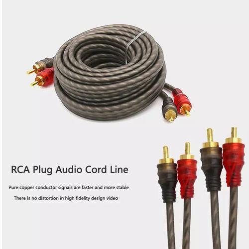 Jual line kabel audio Aux 2 meter speaker amplifier mixer 2 rca to 2 ...