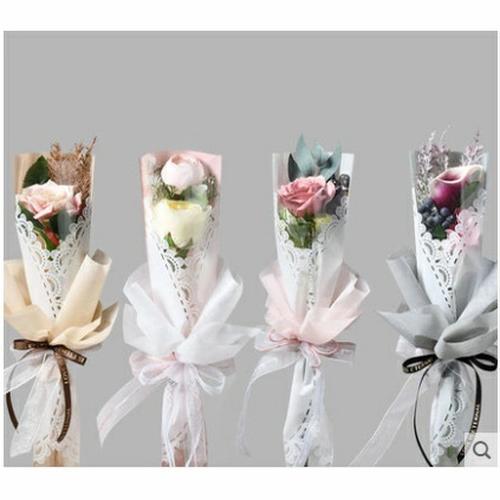 Jual BUKET BUNGA SINGLE ROSE BOUQUET/BUKET VALENTINE/SETANGKAI MAWAR ...