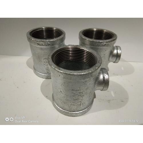 Jual Vlok Tee / V.Tee / Reducer Tee Besi Galvanis Drat Ø 1" x 1/2 ...