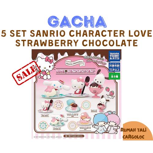 Jual Mainan Miniatur GACHA SET 5 SANRIO CHARACTER LOVE STRAWBERRY ...