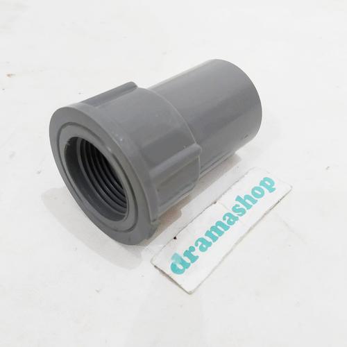 Jual sok sock pipa lurus ulir Drat dalam air pvc 3/4 " in inch 3/4 ...