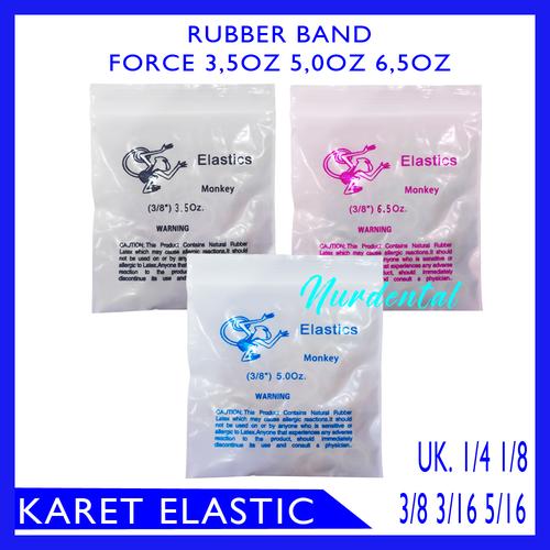 Jual KARET ELASTIC ELASTIK ORTHO BEHEL GIGI DENTAL RUBBER BAND OZ - 3.5 ...