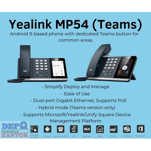 Jual Yealink MP54 - Teams Edition Cost-Effective IP Phone (Entry Level) - Jakarta Barat - Depo ...