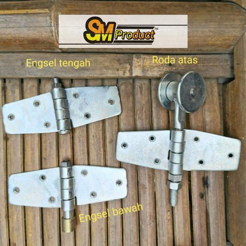 Jual 1 Set engsel pintu lipat/ pintu Garasi/ satu set engsel kupu ...