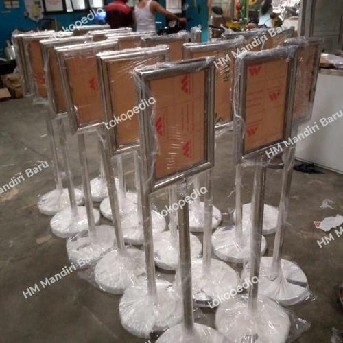 Jual standing display/standing poster stainless A2 - Kab. Bogor - HM ...