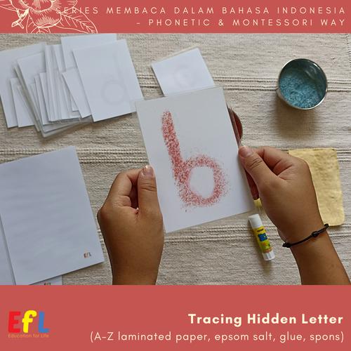 Jual Montessori Tracing Hidden Letter with Epsom Salt (Menulis Huruf ...