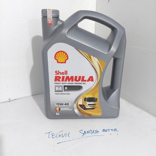 Jual Oli Mesin Diesel Shell Rimula R4 X R4X 15W-40 5000 mL / 5 Liter ...