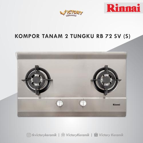 Jual KOMPOR TANAM 2 TUNGKU RINNAI RB 72 SV (S) / RB72SV S STAINLESS ...