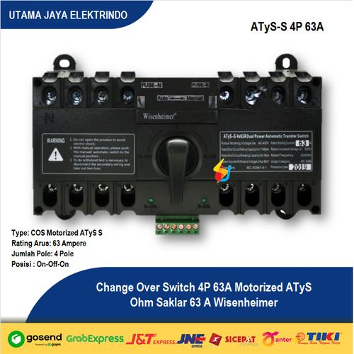 Jual Change Over Switch 4P 63A Motorized ATyS Ohm Saklar 63 A Wisenheimer - Jakarta Barat ...