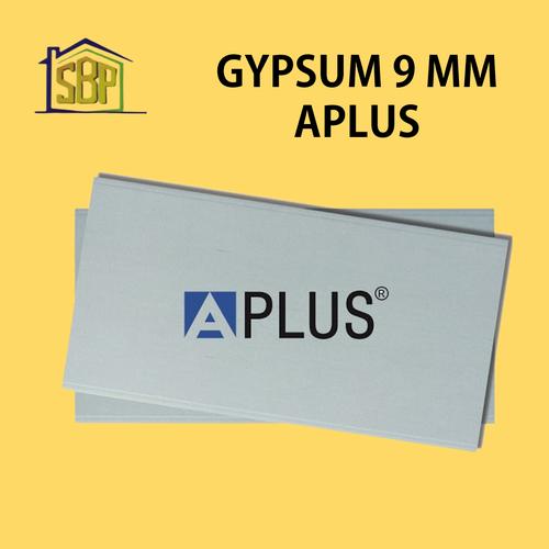 Jual Papan Gypsum Gipsum Aplus 9 mm x 120 x 240 cm Untuk Plafon Partisi ...