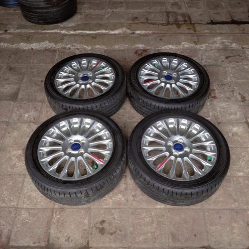 Jual Velg Bekas Oem Ford Fiesta Ring 16 Lubang 4 Ban Dunlop 195 50 R16 ...