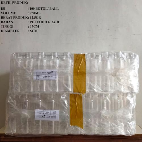 Jual Botol Plastik Almond 250ml Ready Stock ball Murah !! - Kota ...