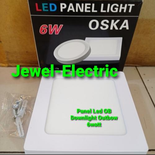 Jual Lampu Downlight Outbow led 6watt 6w/Outbow Panel Led Kotak 6W ...