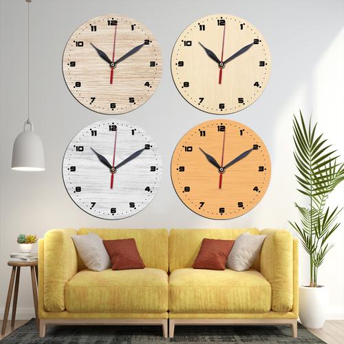 Jual Jam Dinding Custom Motif Background Kayu Hiasan Dinding 30x30 ...