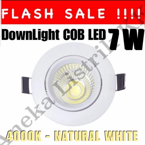 Jual DOWNLIGHT LED 7W 4000K DL HALOGEN COB SPOT SOROT 7 W WATT NATURAL ...
