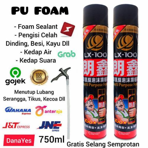 Jual PU Sealant Foam Spray PU Busa Foam Sealant Polyurethane Foam PU Foam - CLEANER PU FOAM ...