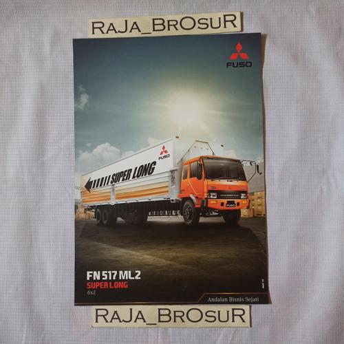 Jual Poster brosur Mitsubishi Fuso Boks Besi 220PS FN517ML2 6x2/6x2L ...