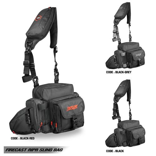 Promo Tas Pancing | Tas Joran | Firecast RIPR Sling bag - BLACK RED ...