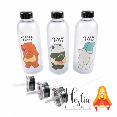 Jual Botol Air Minum We Bare Bears Ice Panda Grizzly Bear 2 Macam Tutup ...