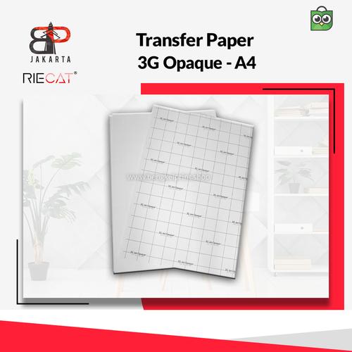 Jual Kertas Transfer Paper Sablon merk 3G Opaque Kertas Sablon - A4 ...