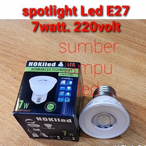 Jual lampu halogen spotlight jenis mr16 E27 e27 tembak led 7w 7watt 7 watt - Jakarta Barat ...