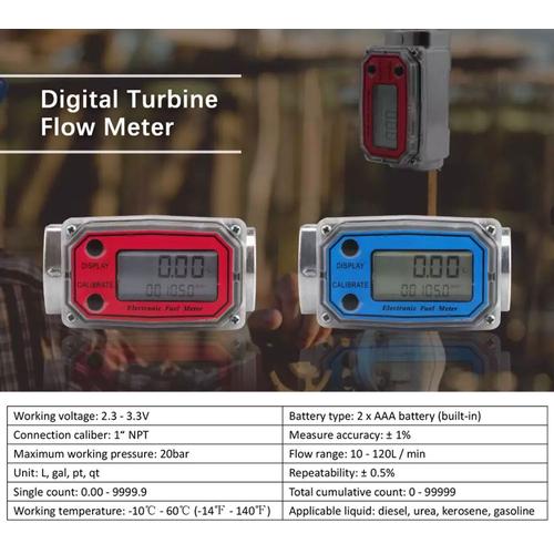 Jual Digital flow meter 1" digital turbine flowmeters semua jenis ...