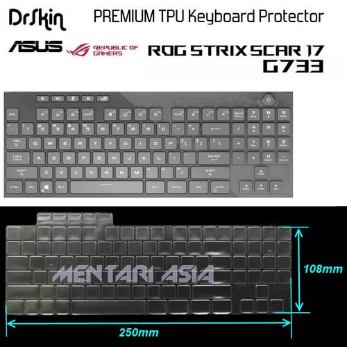 Jual Keyboard Protector ASUS ROG Strix Scar 17 G733 - DrSkin Premium ...