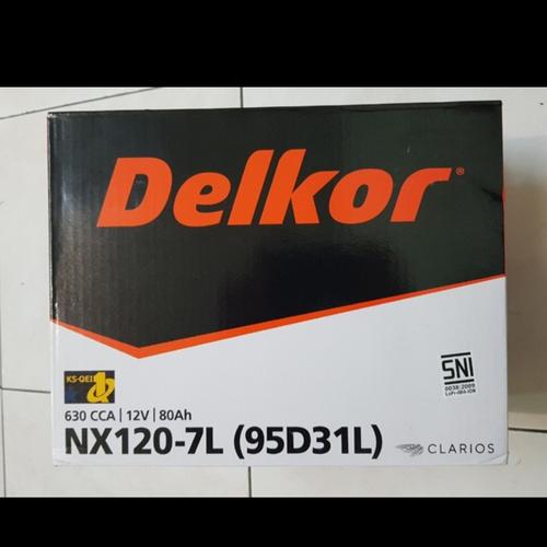 Jual AKI BATERAI KERING MOBIL DELKOR MF 95D31L/NX120-7L PAJERO LAND CRUISER - Kota Medan ...