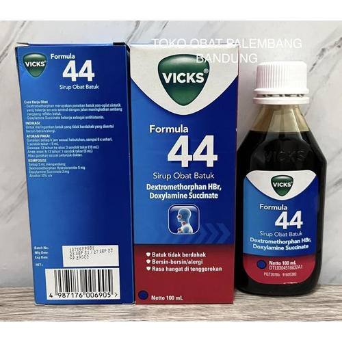 Jual VICKS FORMULA 44 100ML SIRUP OBAT BATUK VICK BATUK TIDAK BERDAHAK ...