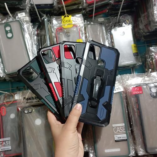 Jual Infinix Hot 10 I-Crystal Robot Silikon Ring Standin Casing ...