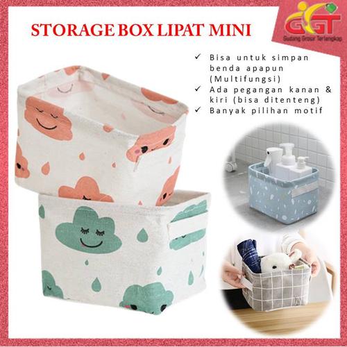 Jual GGT Storage Box Lipat Keranjang MIni Multifungsi Box Organizer ...