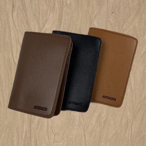 Jual DOMPET PRIA ORIGINAL ANDRANO UKURAN TANGGUNG PU LEATHER SERAT KAYU ...